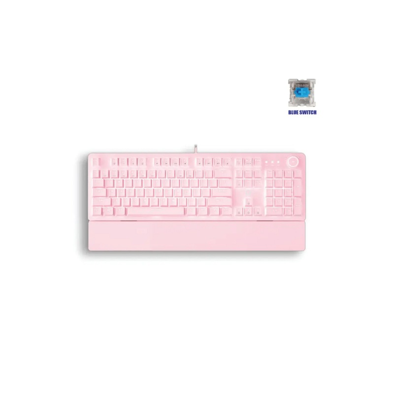 Buy Fantech Gaming PC Mechanical Keyboard LED Backlit Anti-Ghosting Key with Knob and Wrist Rest ...