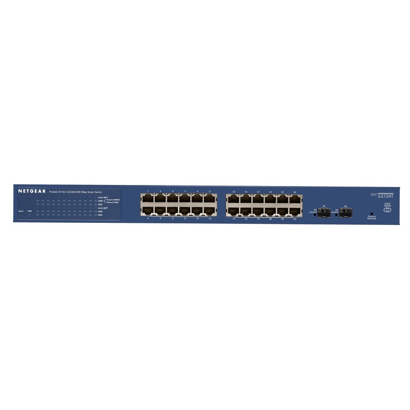 Buy Netgear GS724T Prosafe 24-Port Gigabit Smart Switch [GS724T-400AJS ...