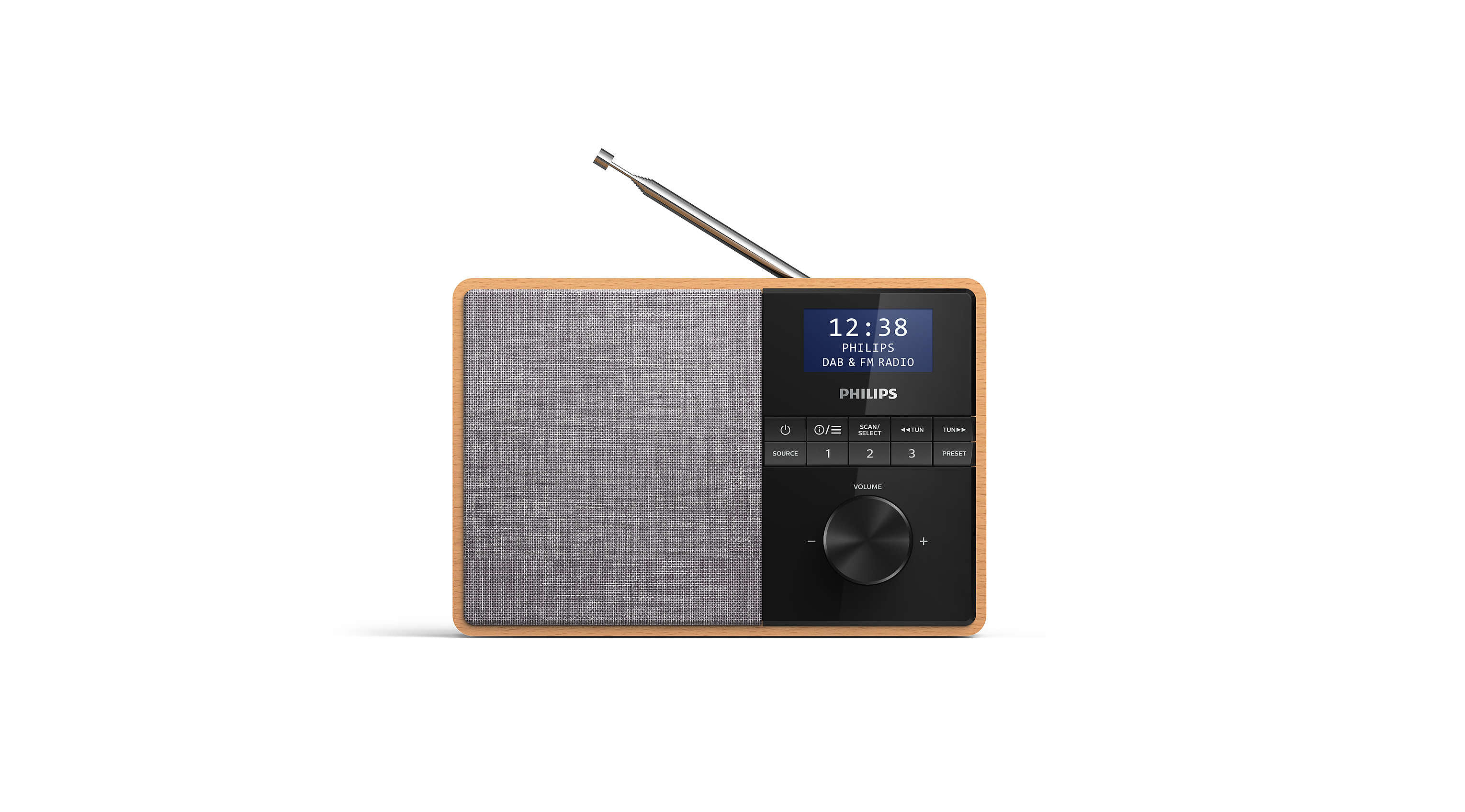 Buy Philips TAR5505 Wooden DAB/FM Radio - MyDeal Australia