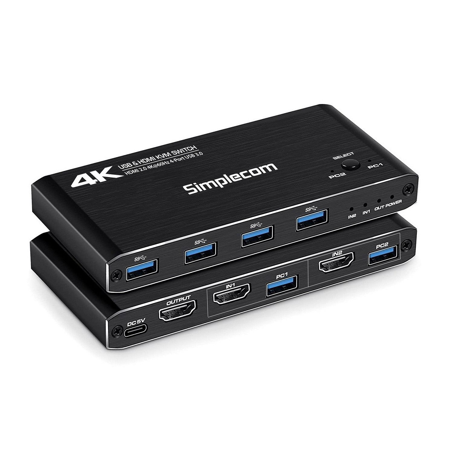 Buy Simplecom KM420 2-Port HDMI KVM Switch HDMI 2.0 - MyDeal Australia