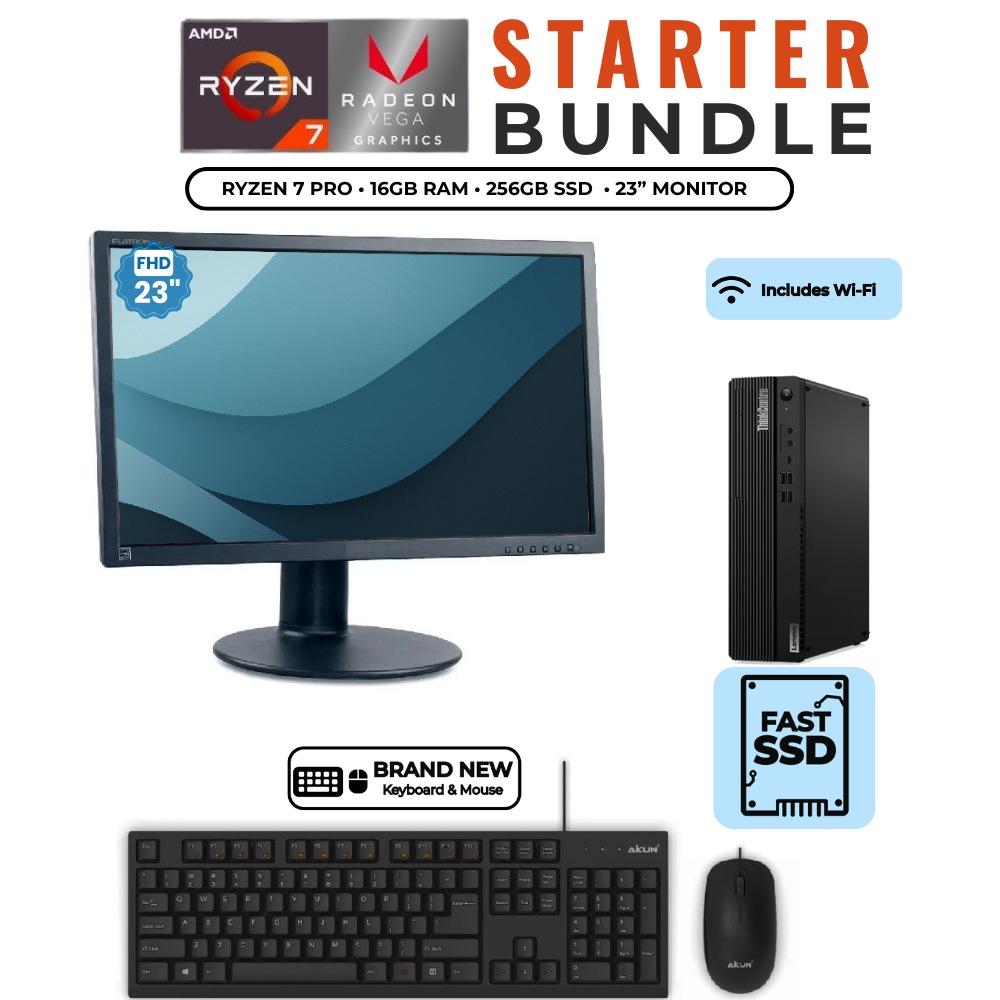 Buy Lenovo ThinkCentre M75s AMD Ryzen 7 Pro (8-core) 16GB Radeon Vega ...