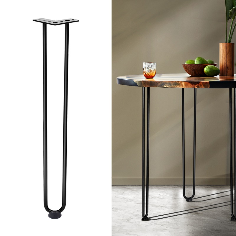 Buy Furb 4x Hairpin Metal Table Legs Support Coffee Dinner Table Steel ...