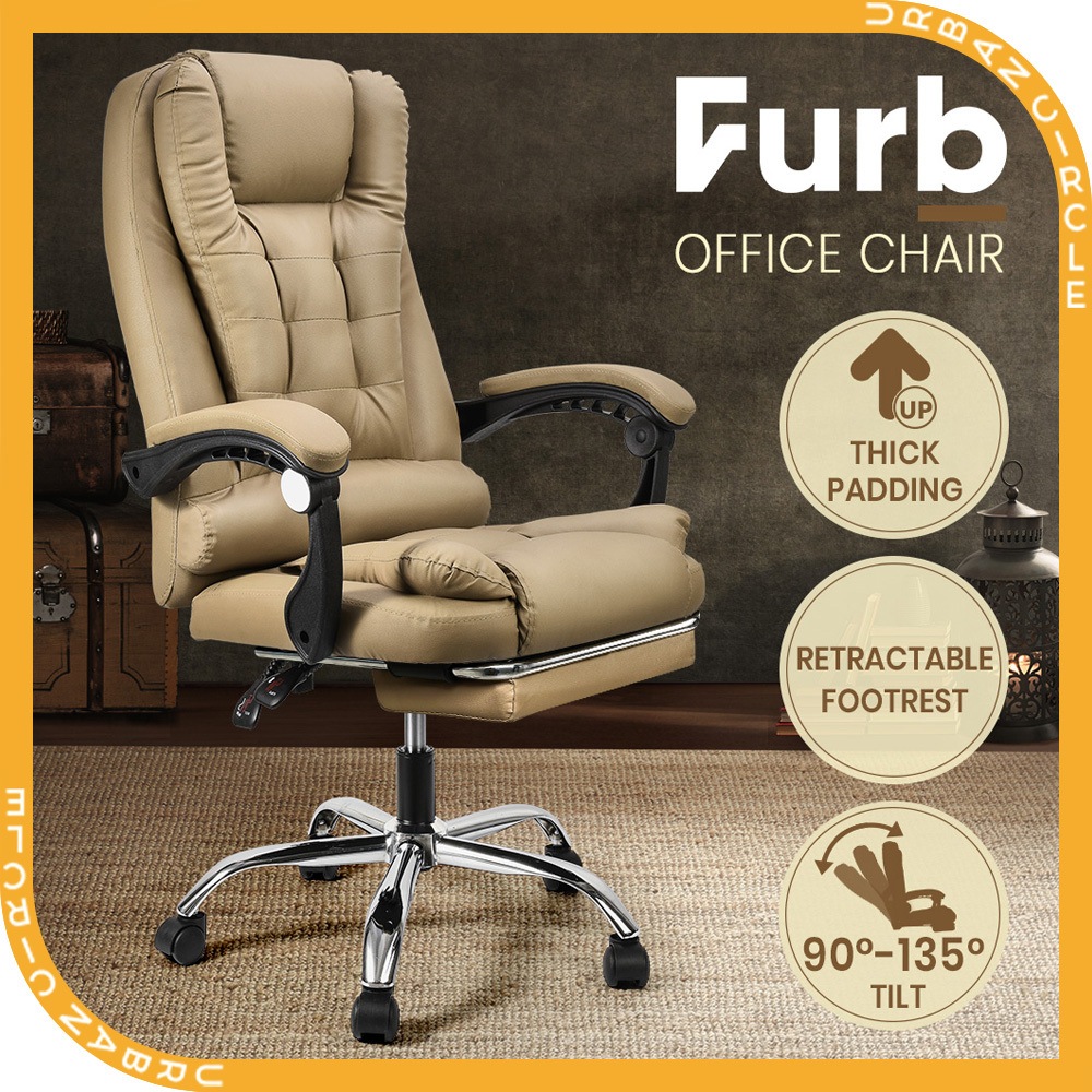 Buy Furb Ergonomic Reclining Office Chair with Footrest Height ...