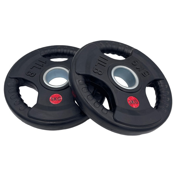 Buy 80kg Rubber Tri-Grip Weight Plates and 2.2m Olympic Bar Bundle ...