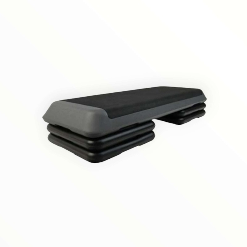 Buy Aerobic Stepper Set with 4 Risers Grey / Black Step Board - MyDeal