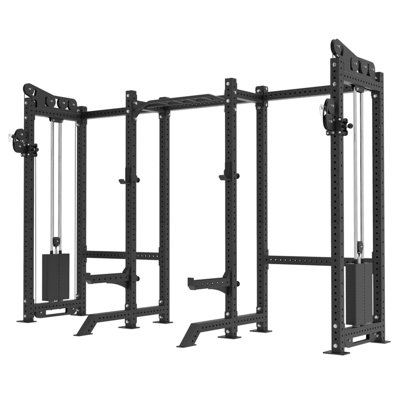 Buy DualMax Power Rack Modular Power Rack System Pin Loaded Cable ...