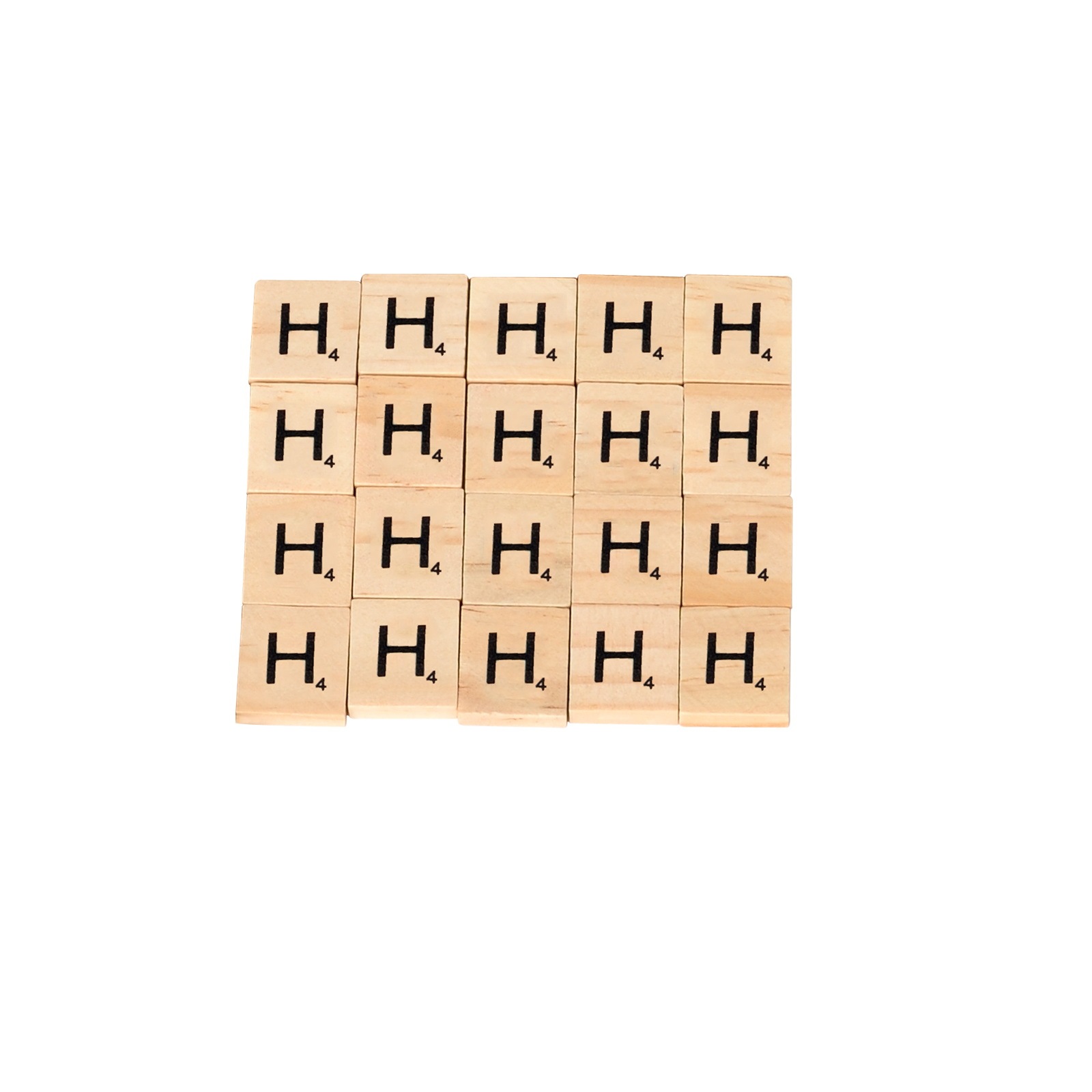 Buy 20X Wooden Alphabet Scrabble Tiles Letter H Crafts Wood ...