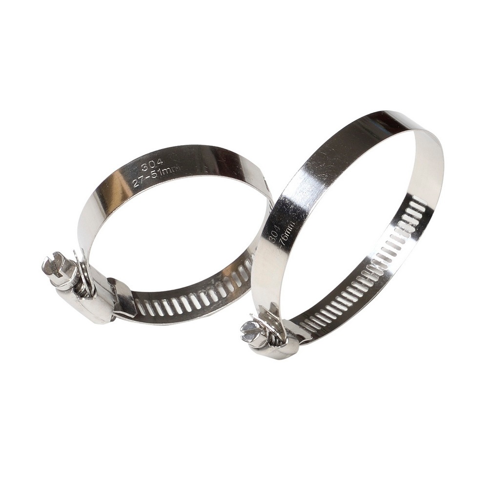 Buy 26X Hose Clamp Clip 304 Sus Adjustable Spring Pipe Stainless Clamp ...