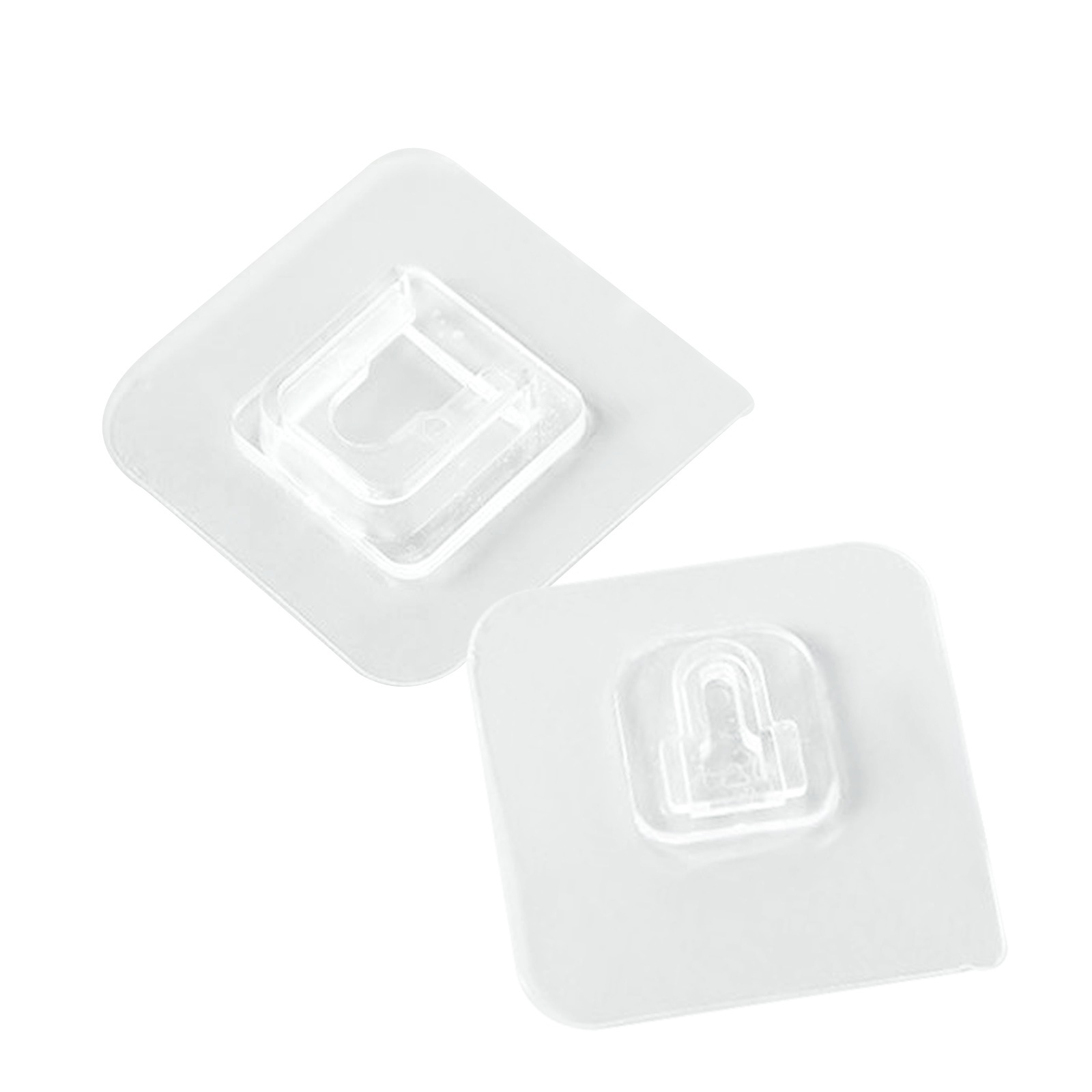 Buy Adhesive Wall Hooks Double Sided Transparent Invisible Sticky ...