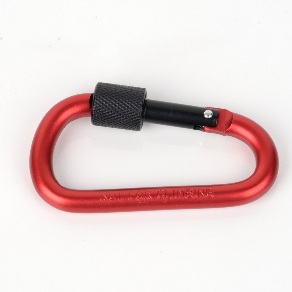 Buy Carabiner Clip Key Ring D-Ring Holder Chain Cable Hiking Hook Lock ...