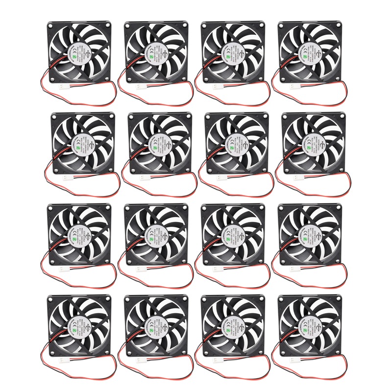 Buy Computer Case Fans 80mm PC Ball Bearing, 16pcs,Black, 2800 rpm 2PIN ...