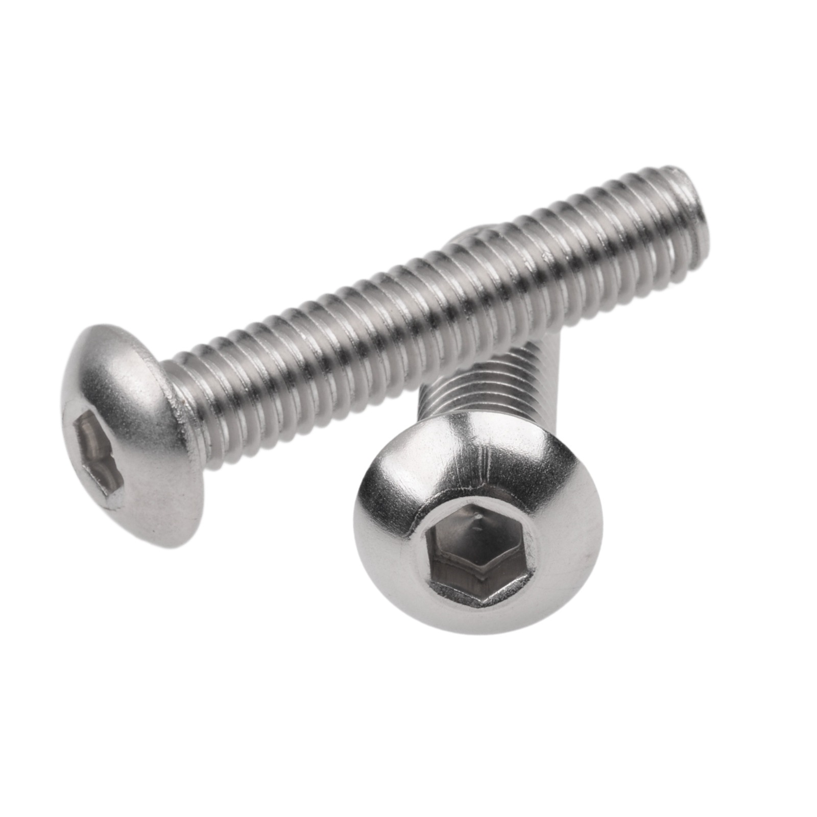 Buy Hex Socket Button Cap Head Screws Bolts, M5 x 20mm 304 Stainless ...