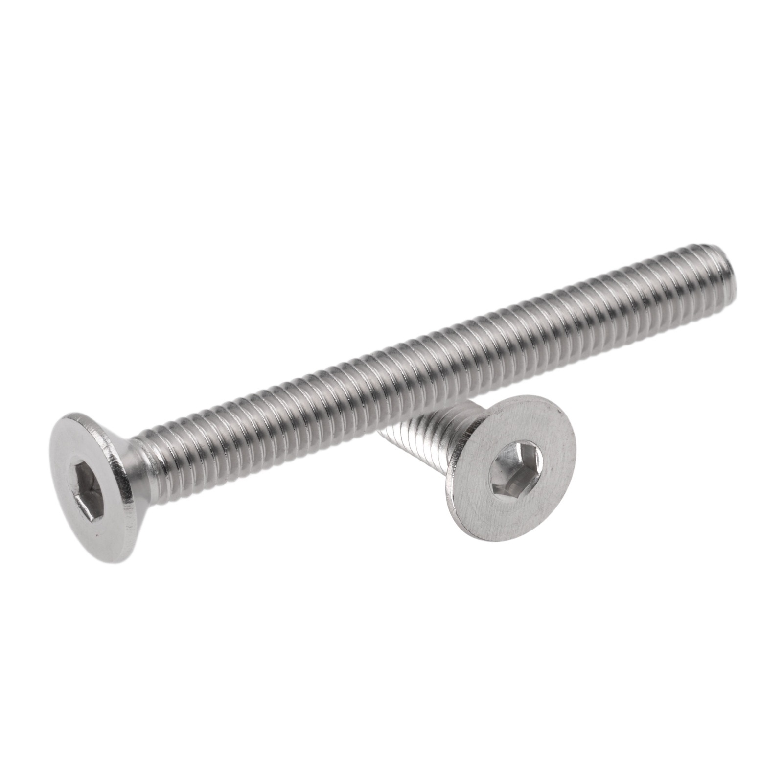 Buy Hex Socket Flat Countersunk Head Bolts Screws, M6 x 60mm 304 Stainless Steel Metric Hexagon ...