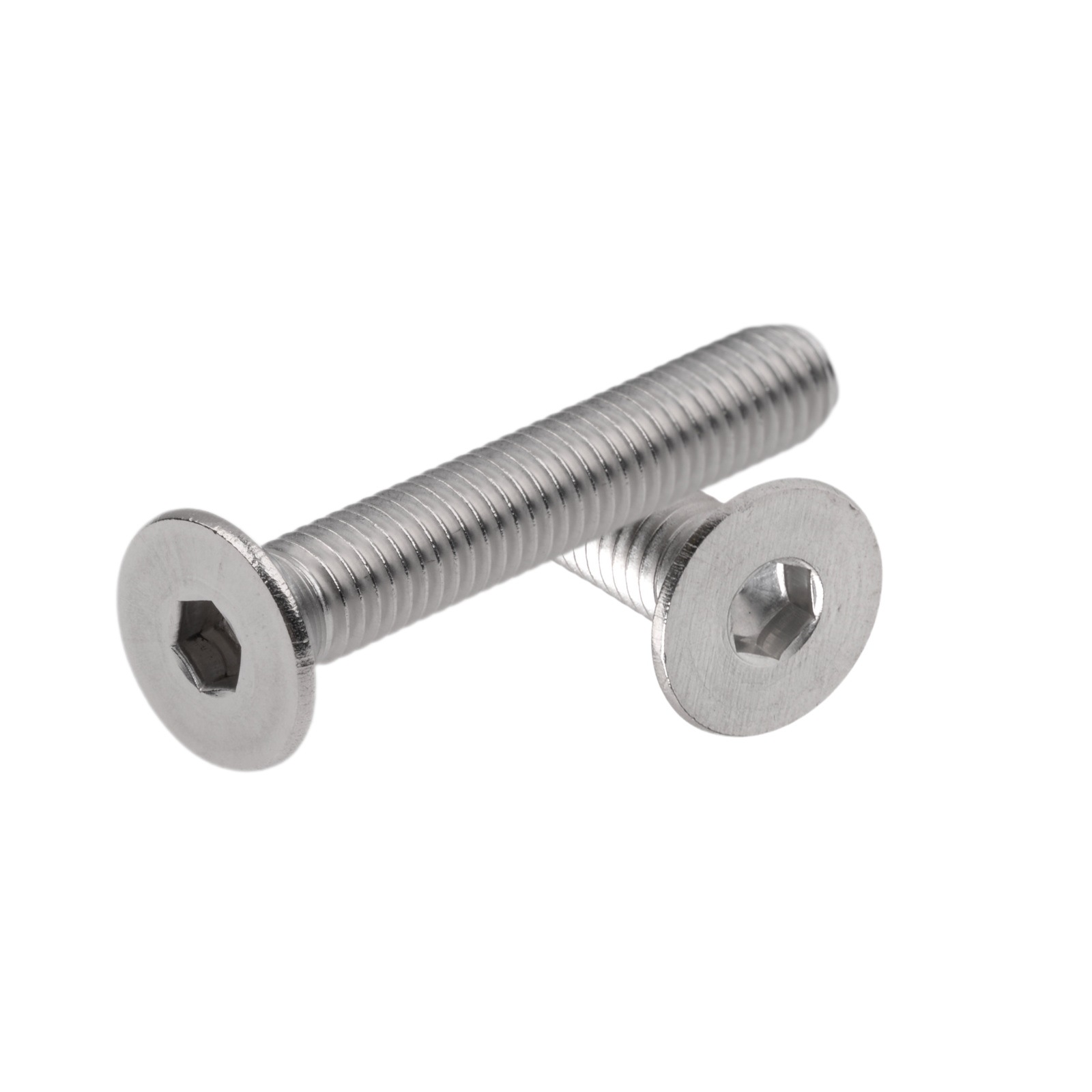 Buy Hex Socket Flat Countersunk Head Bolts Screws, M8 x 50mm 304 Stainless Steel Metric Hexagon ...