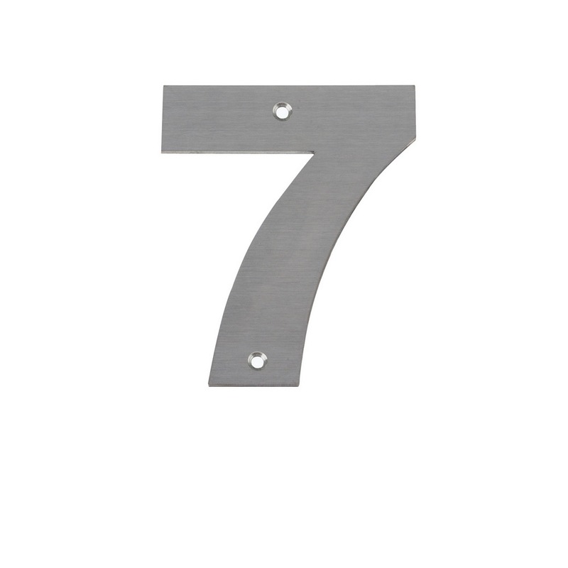 Buy House Number 7 Seven Letter Plate Screw Hole Mail Box 304 SUS 150 ...