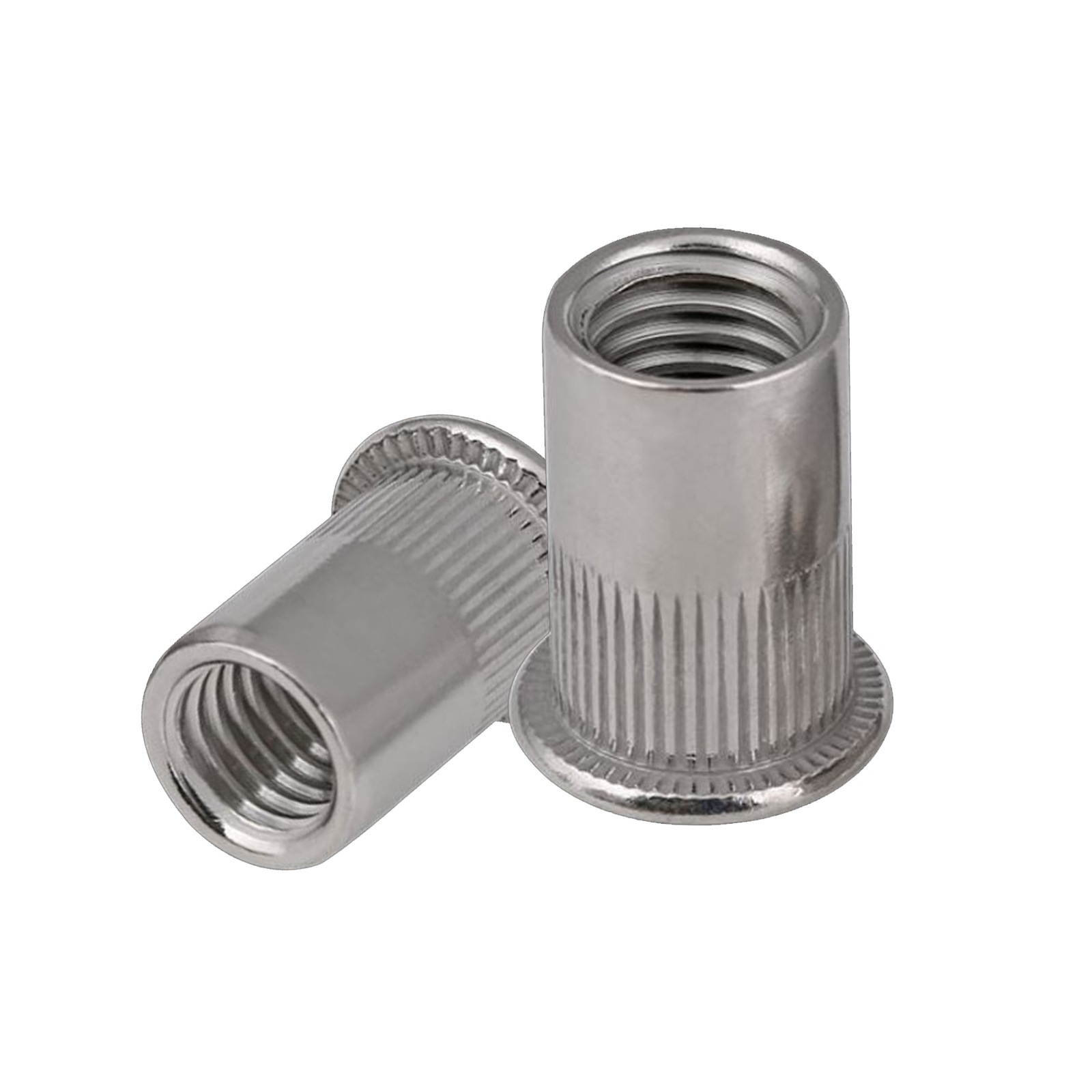 Buy M6 Rivet Nuts Metric Nutserts, 304 Stainless Steel, Nut Bolt Flange ...