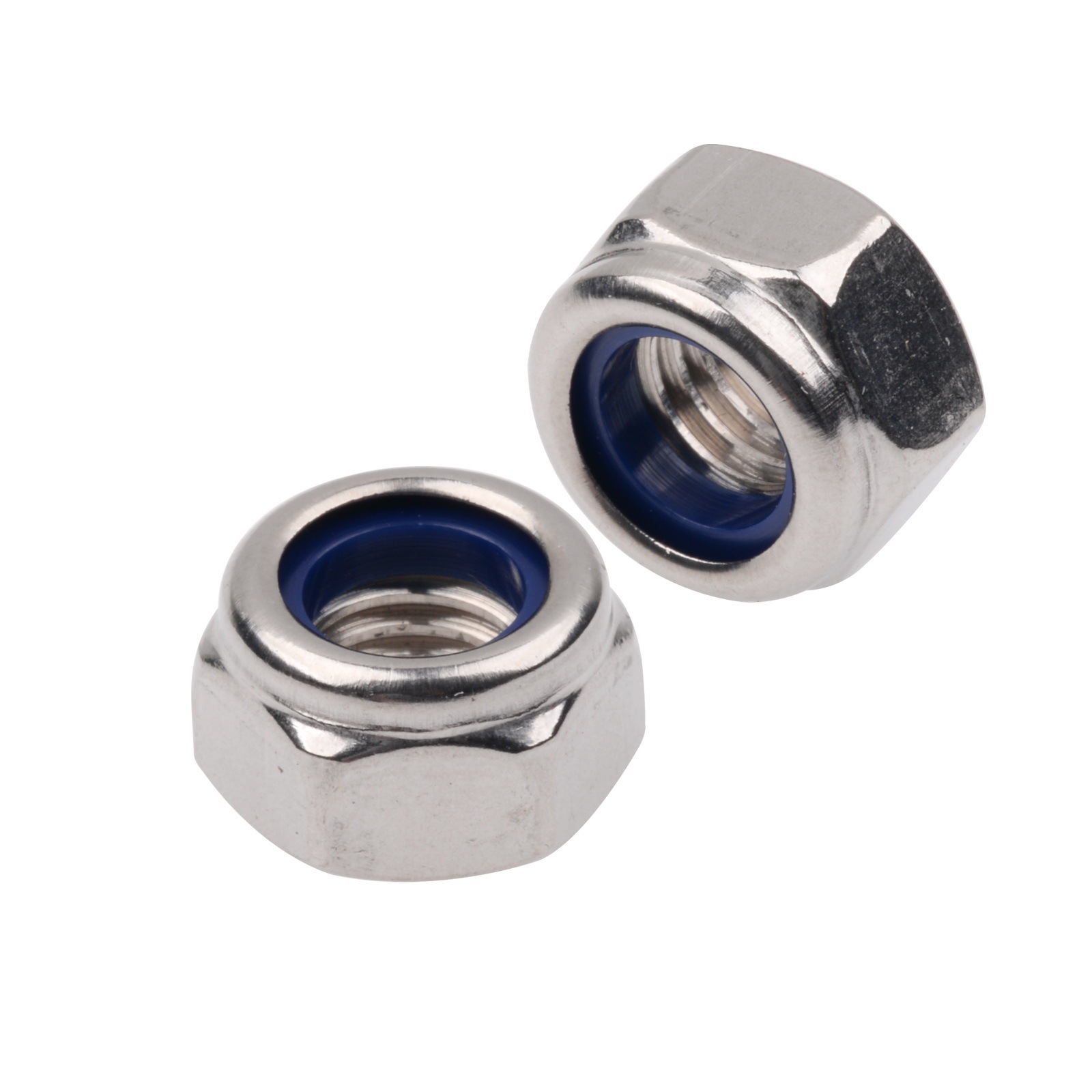Buy Nylon Lock Nut Hex 304 Stainless Steel Metric Insert Locknut, M8 ...