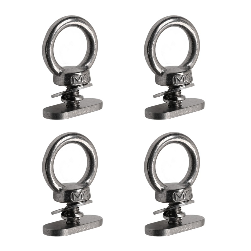 Buy Slot Channel Nuts 3mm, M6 Ring Eyebolt kit 16pcs,304 Stainless Steel,for Rhino Pioneer ...