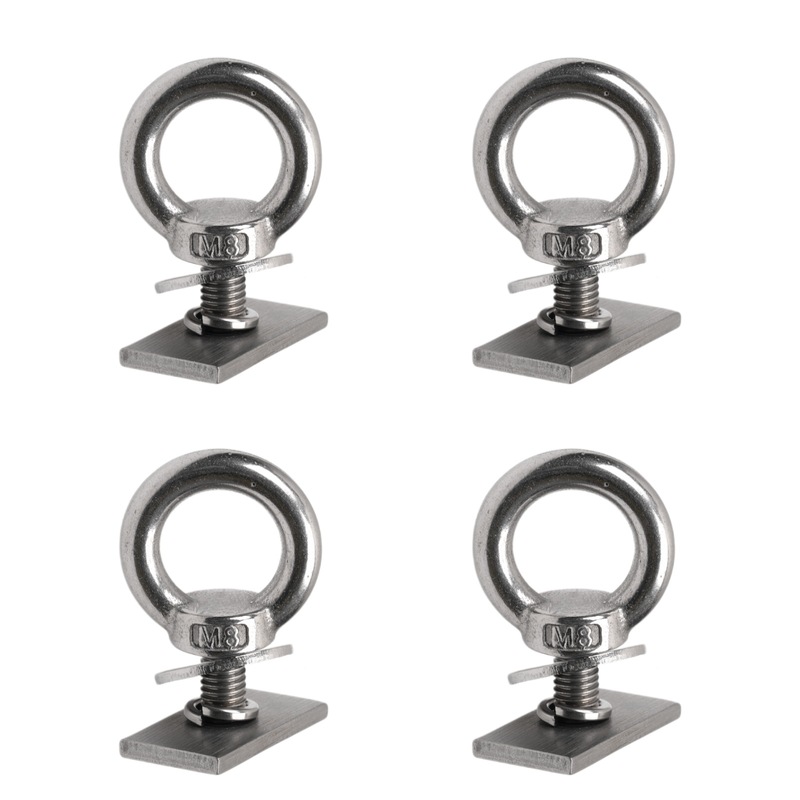 Buy Slot Channel Nuts 4mm, M8 Eye Bolt Kit 16pcs,304 Stainless Steel ...