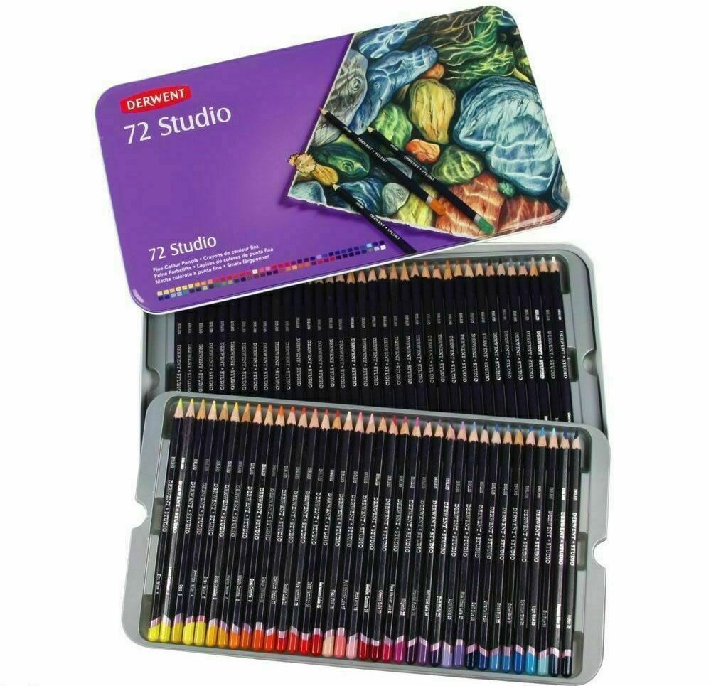 Buy Derwent Studio 72 Colouring Pencils Tin Set Mydeal Australia