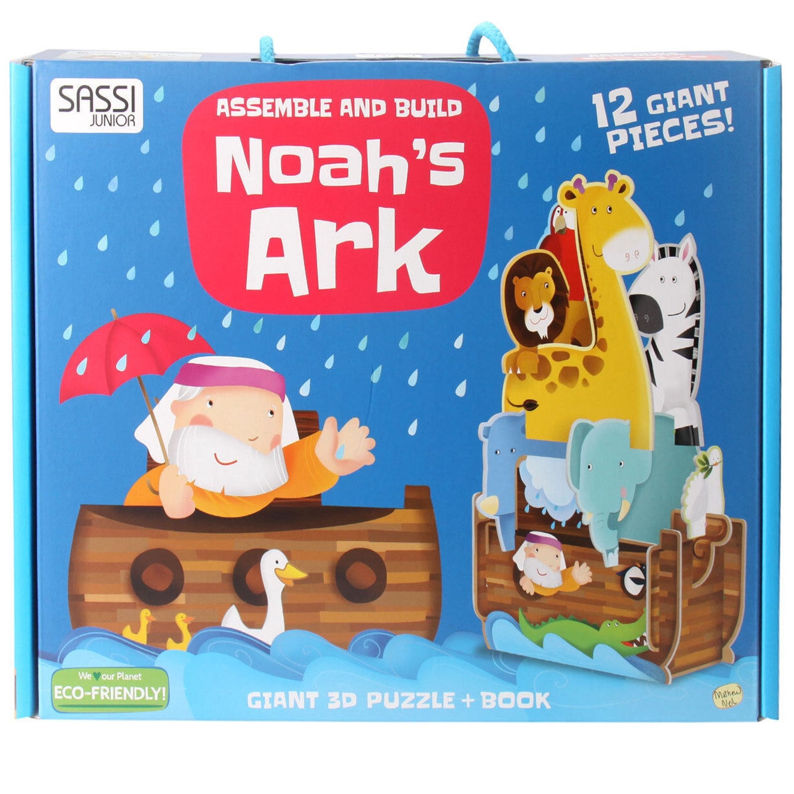 Buy Sassi Junior Kids Giant 3D Puzzle and Book - Build Noah's Ark ...