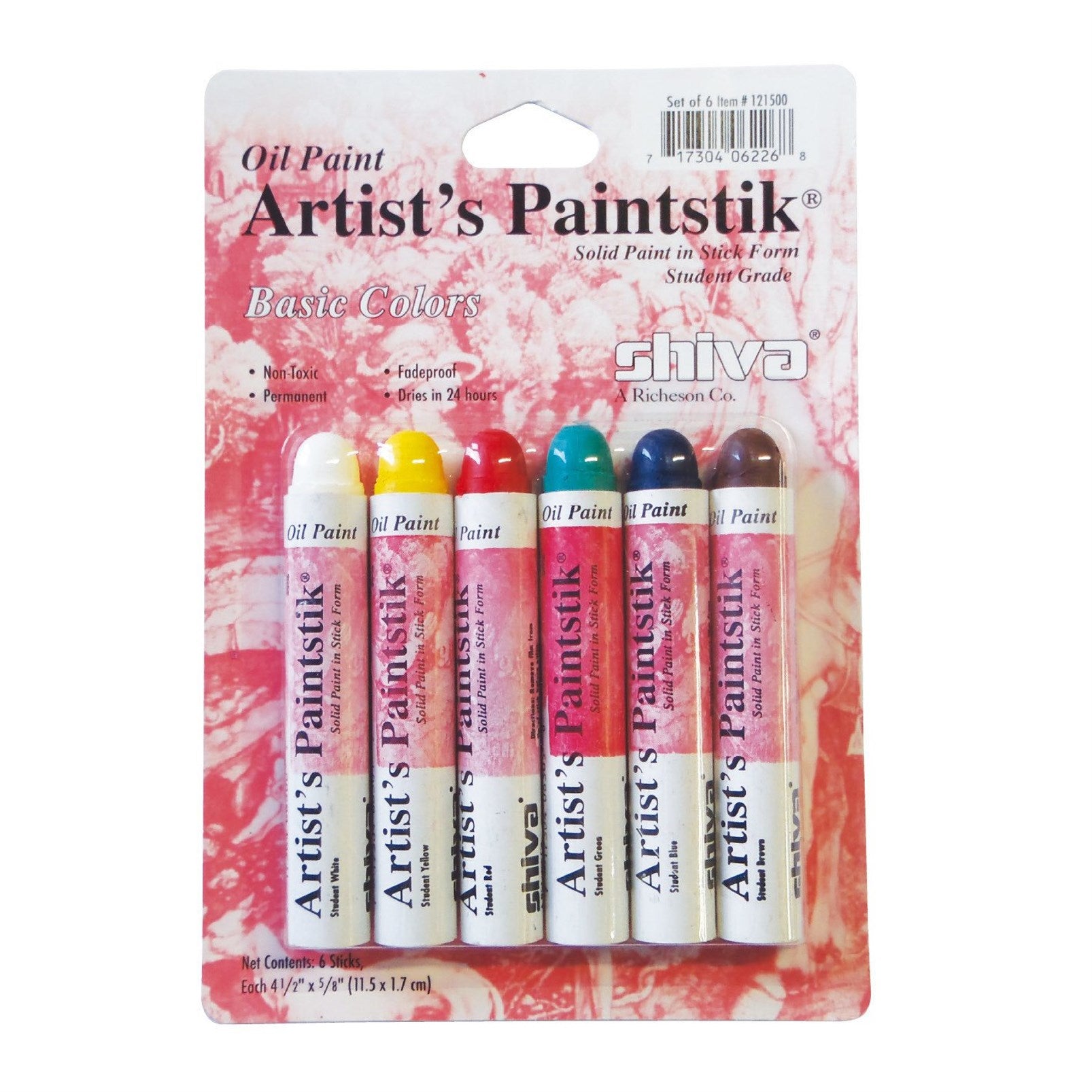 Buy Shiva Oil Paint Paintstik Set Basic Colours - MyDeal Australia