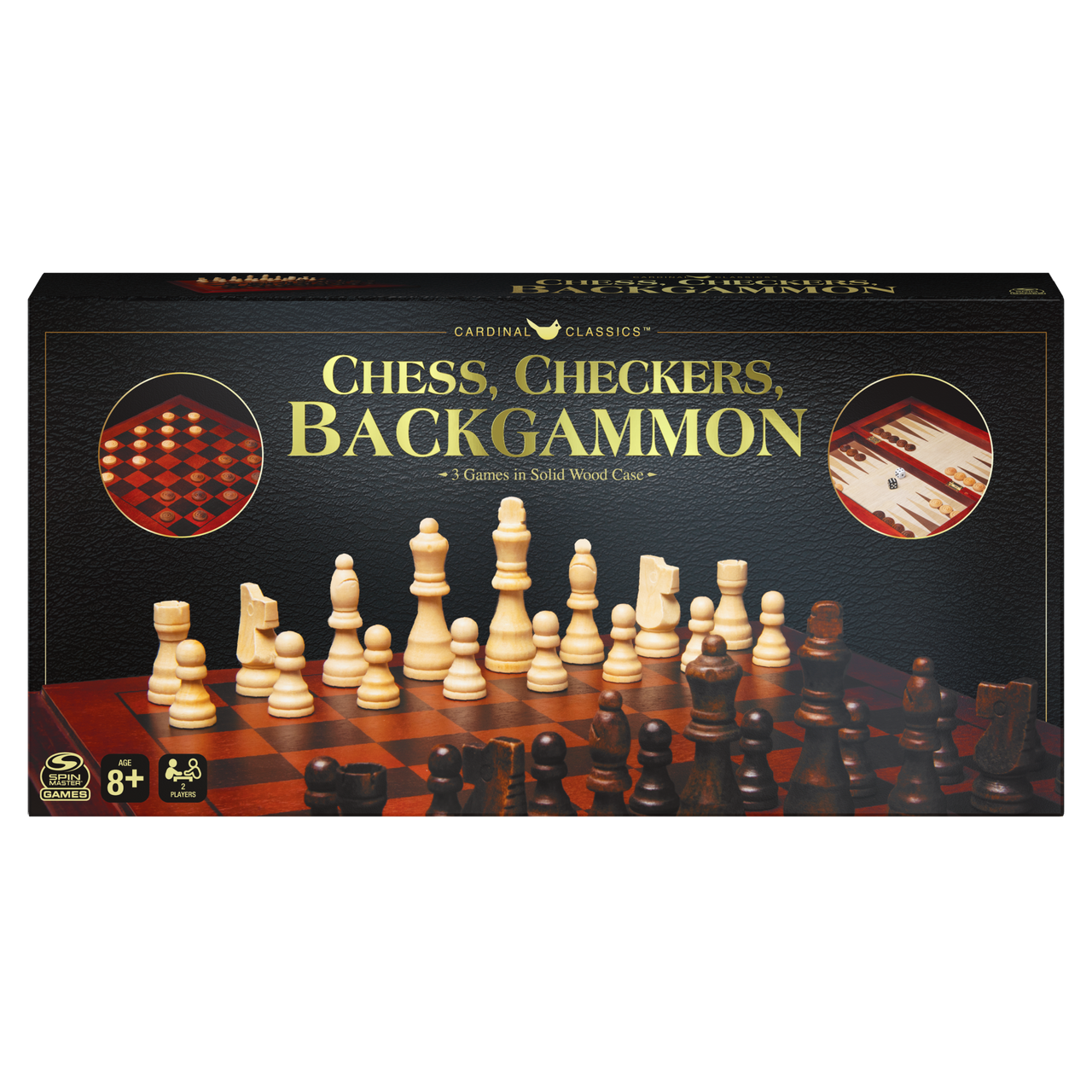 Buy Deluxe Backgammon Chess And Checkers - MyDeal Australia