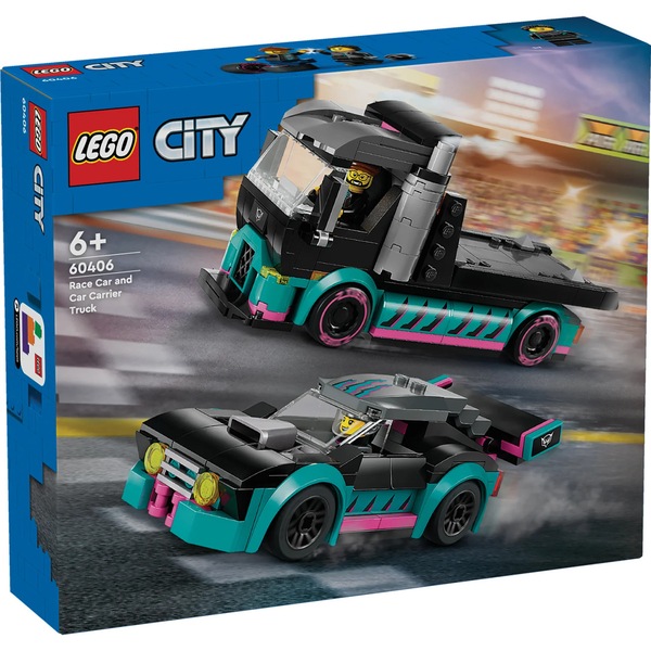 Buy Lego City - Race Car and Car Carrier Truck - MyDeal Australia