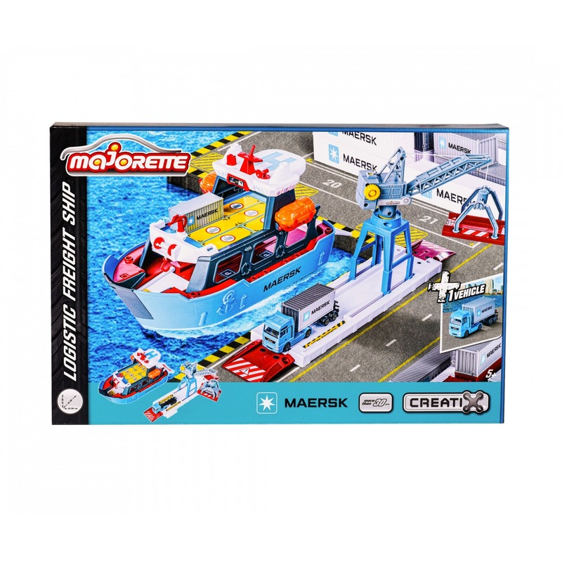 Buy Majorette Creatix - Maersk Freight Ship - MyDeal