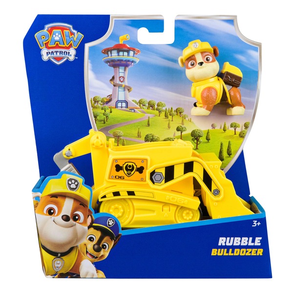 Buy Paw Patrol Vehicle and Pup - Rubbles Bulldozer - MyDeal Australia