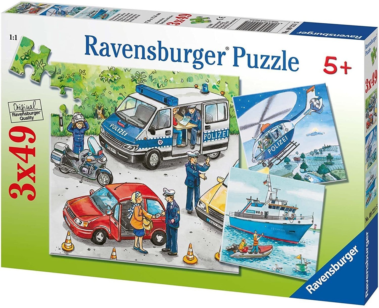 Buy Ravensburger - Police in Action Puzzle 3x49 Piece - MyDeal Australia
