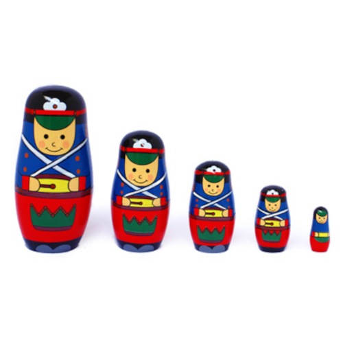 Buy Russian Nesting Doll 5 Piece - Soldier - MyDeal Australia