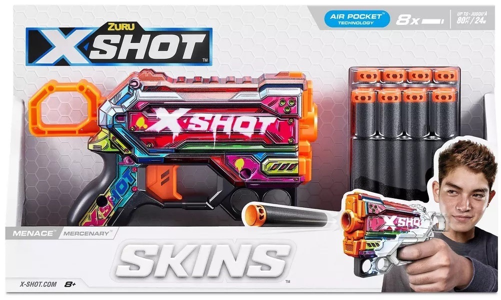 Buy Zuru X-Shot Skins Menace - Mercenary - MyDeal Australia