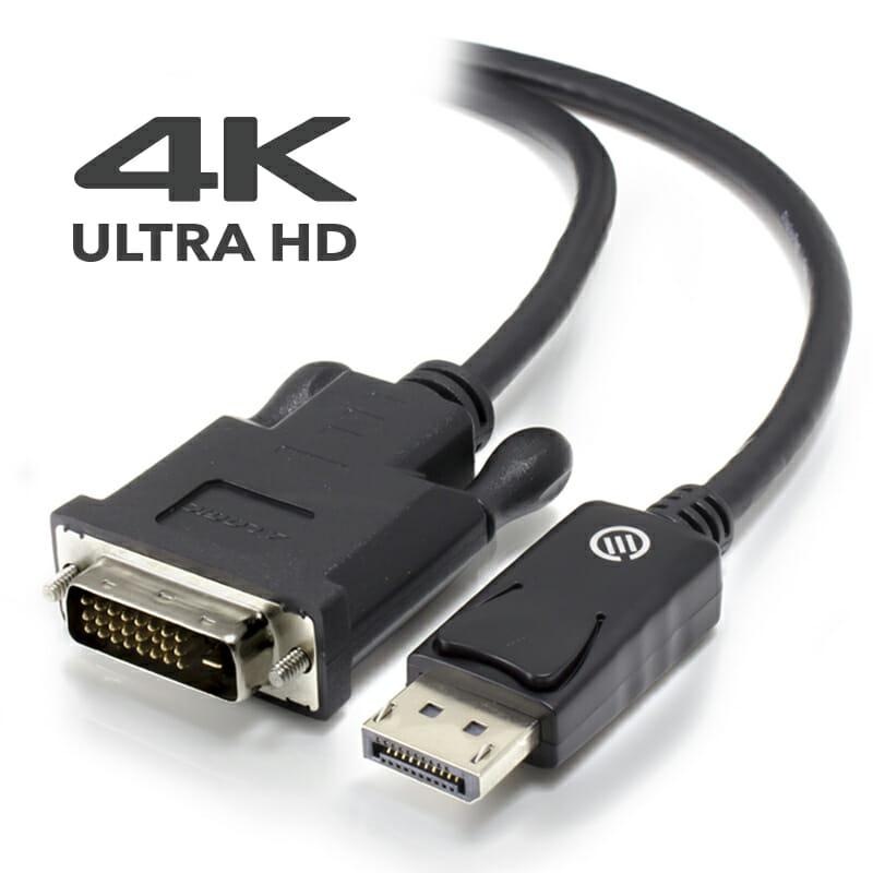 Buy Alogic Active 2m Displayport to Dvi-d Cable With 4K Support Male ...