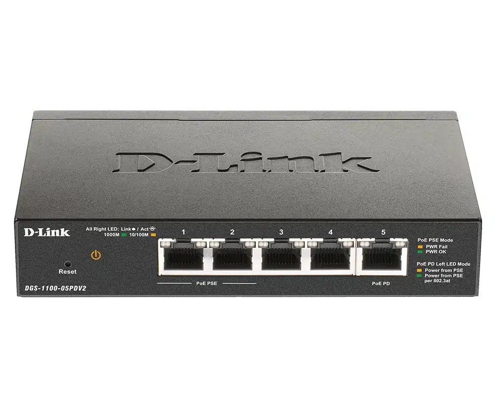 Buy D-Link DGS-1100-05PDV2 network switch Managed Gigabit Ethernet (10/100/1000) Power over ...