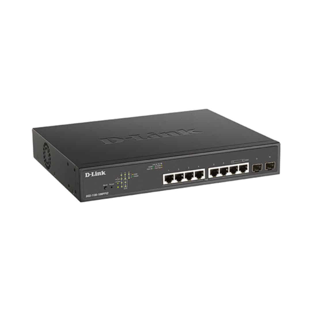 Buy D-Link DGS-1100-10MPPV2 10-Port Smart Managed Switch with 8 PoE and ...
