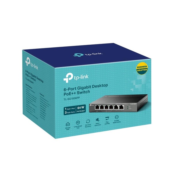 Buy TP-Link TL-SG1006PP network switch Unmanaged Gigabit Ethernet (10 ...