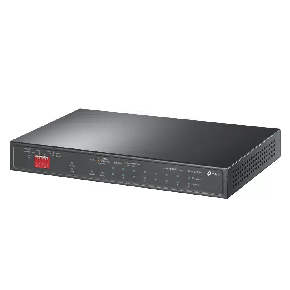 Buy TP-Link TL-SG1210PP network switch Unmanaged Gigabit Ethernet (10/100/1000) Power over ...