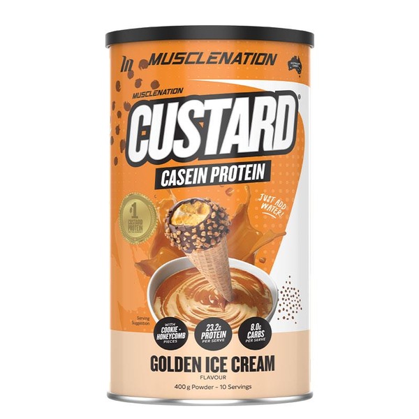 Buy Muscle Nation Custard Casein Protein Powder - MyDeal Australia