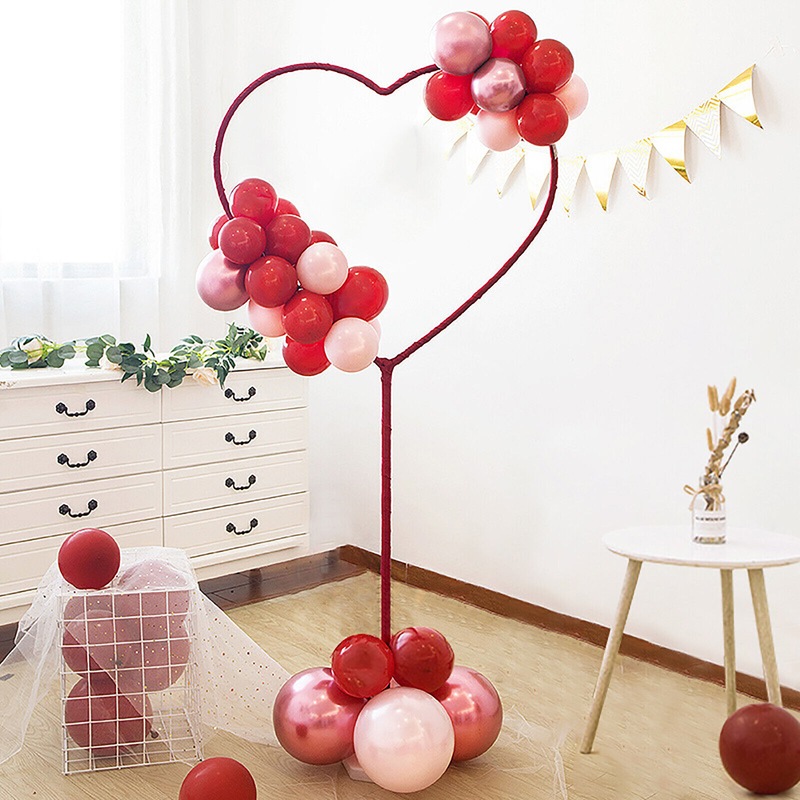 Buy 150 cm Heart Balloon Arch Frame Balloons Stand Holder Kit Party ...