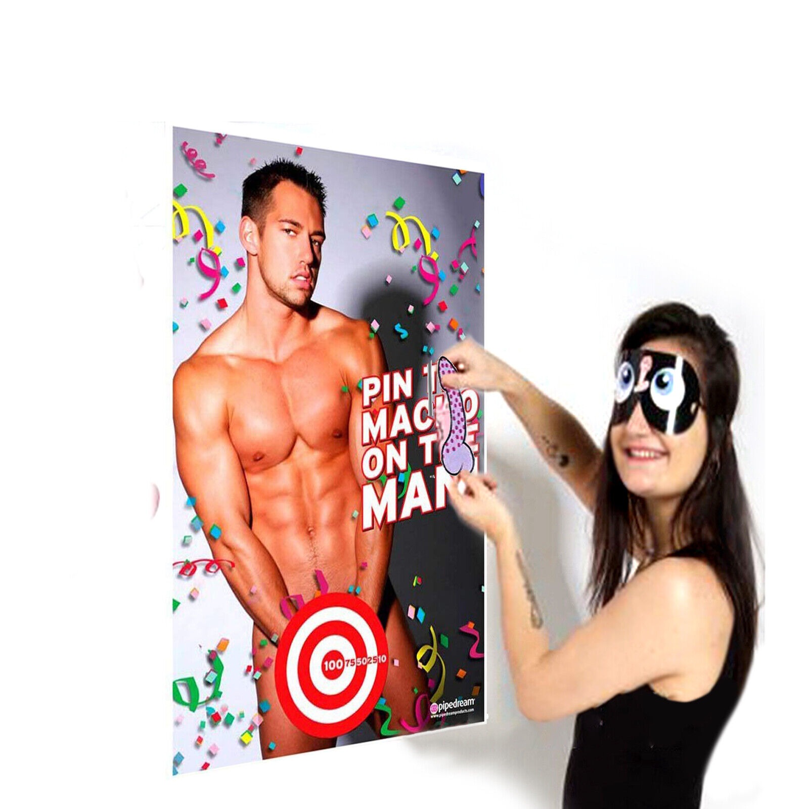 Buy Pin The Macho On The Man Hens Night Party Game Fun Willy Penis Bride To Be Stick - MyDeal ...