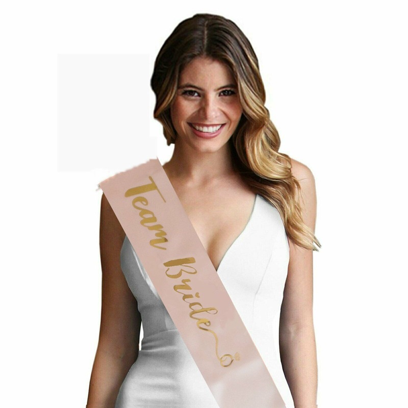 Buy Team Bride Pink Team Bride To Be Sash Hens Night Party Bridesmaid ...