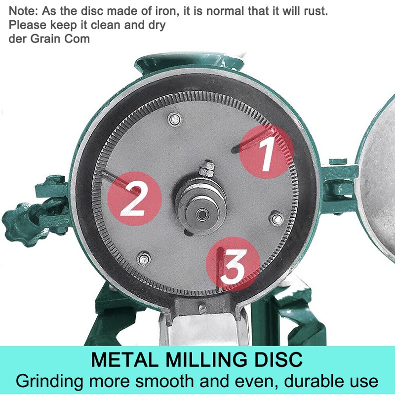 Buy 3000W Electric Mill Wet Dry Grinder Machine Corn Grain Rice Wheat ...