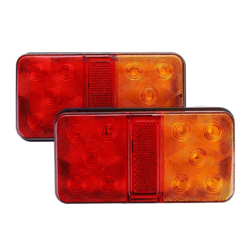 Buy OZNALA 2X 10 LED Tail Lights Trailer Ute Caravan Truck Stop ...