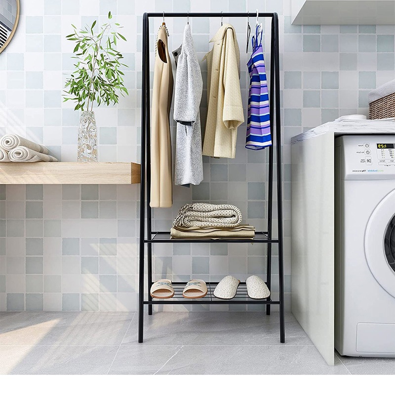 Buy OZNALA 152x60x35cm Clothes Rack Heavy Duty Garment Rail Hanging ...