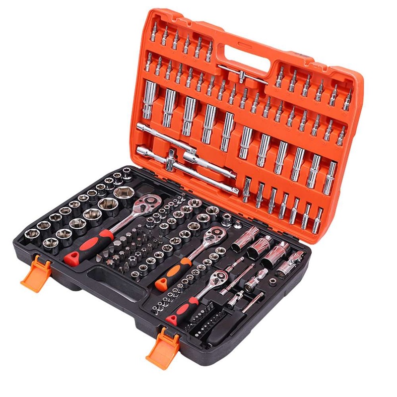 Buy OZNALA 172Pcs Metric Ratchet Spanner Socket Set 1/4" 1/2" 3/8" Tool Kit Wrench Toolbox - MyDeal