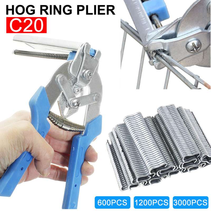 Buy OZNALA Hog Ring Plier Fencing Gun Fastener Stapler M Nailer Wire ...