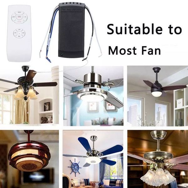 Buy Universal Wireless Ceiling Fan Remote Lamp Light Timer Receiver ...