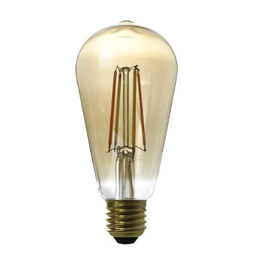 Buy 10 Pack LV Luce LED 8W Dimmable Filament E27 ST64 Vintage Retro ...