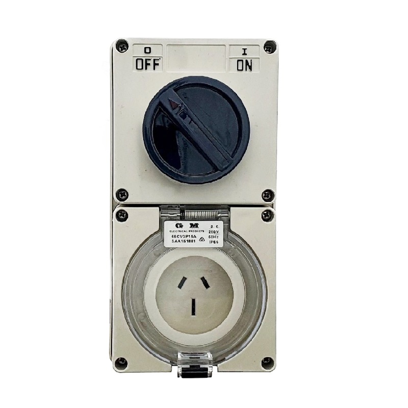 Buy 30x 3 Pin Flat Single Phase 15A Industrial Combination Switch ...